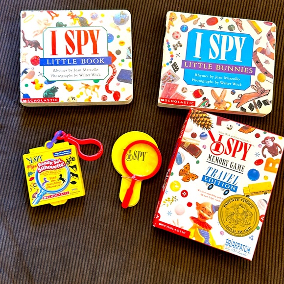 Scholastic | Toys | I Spy Board Books Travel Memory Game Ready Set ...